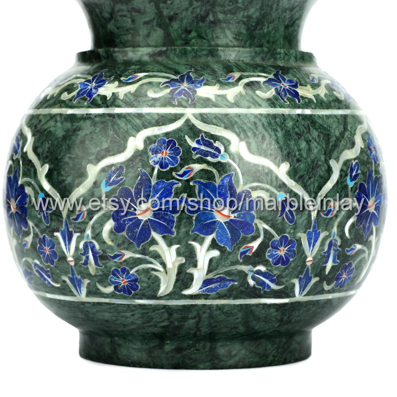 Green Flower Pot Marble Inlay Succulent Planter Home Decor - Etsy