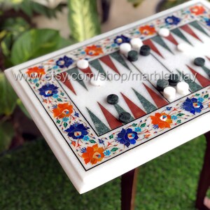 Handmade Backgammon Set Backgammon Board Game Side Table - Etsy
