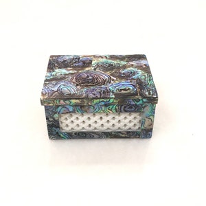 Abalone Shell Marble Inlay Wedding Ring Box - Etsy