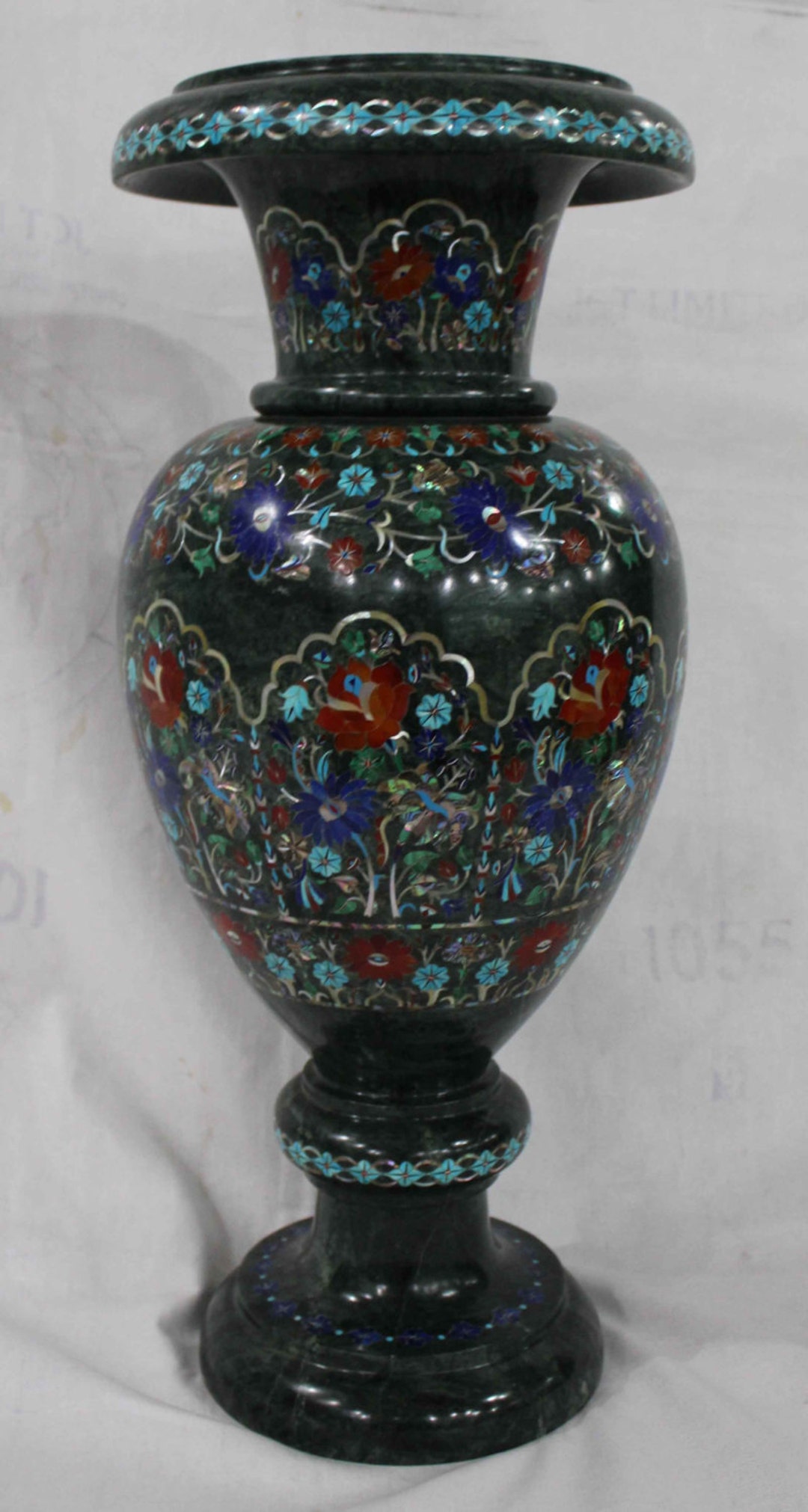 Flower Vases / Flowers Pot Marble Inlay Antique Art Unique - Etsy