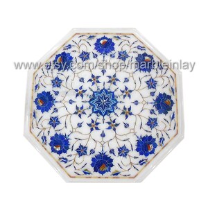 Blue Coffee Table Top Marble Inlay Living Room Furniture - Etsy