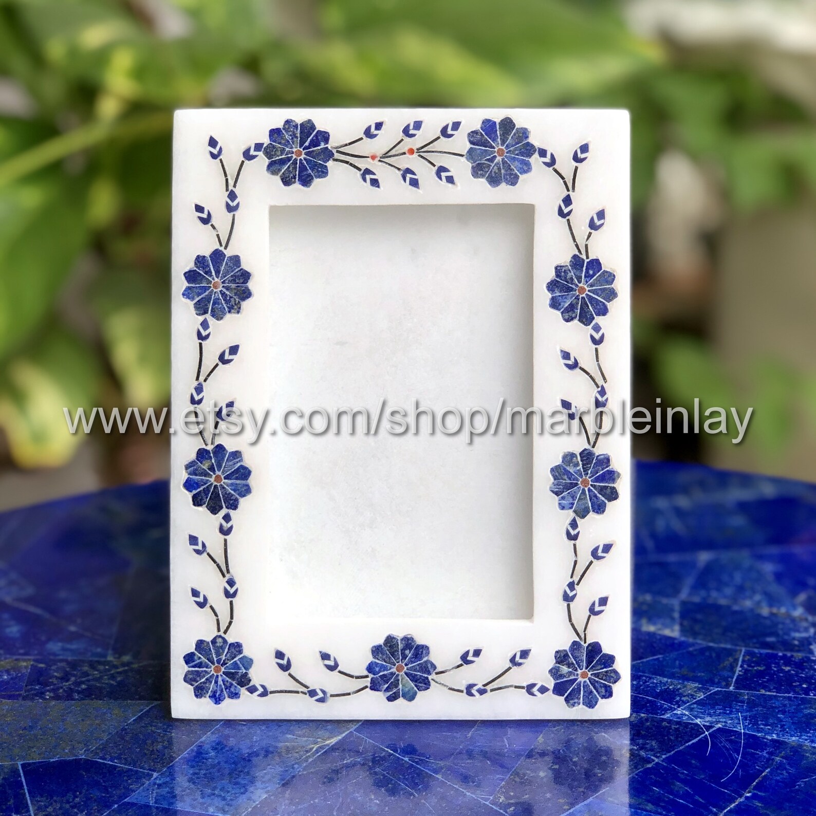 Photo Frame Handmade White Marble Inlay Home Decor Handicrafts - Etsy