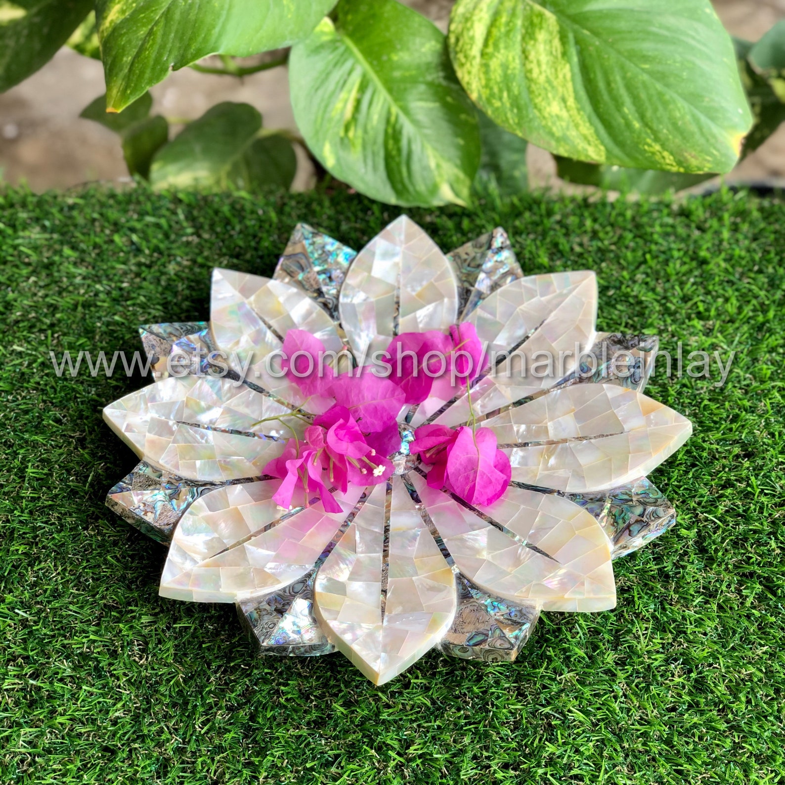 Lotus Pottery Serving Bowl Centerpieces Handmade Fruit Bowl - Etsy