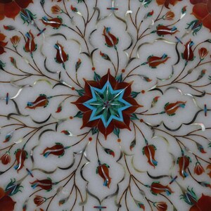 Side Table Marble Inlay Pietra Dura Italian Art Home Decoratives - Etsy