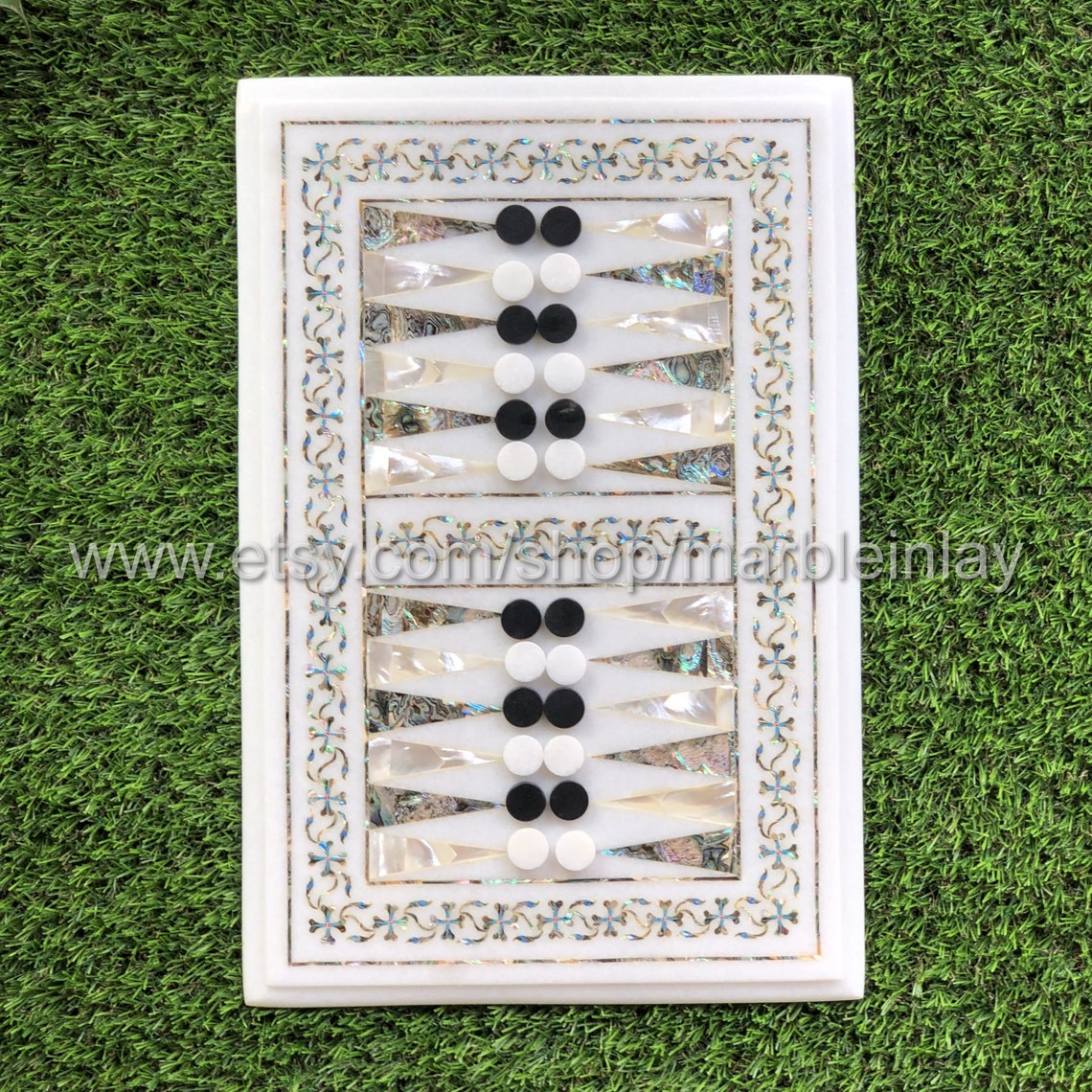 High Quality Handmade Backgammon Set & Checkers Board | Etsy