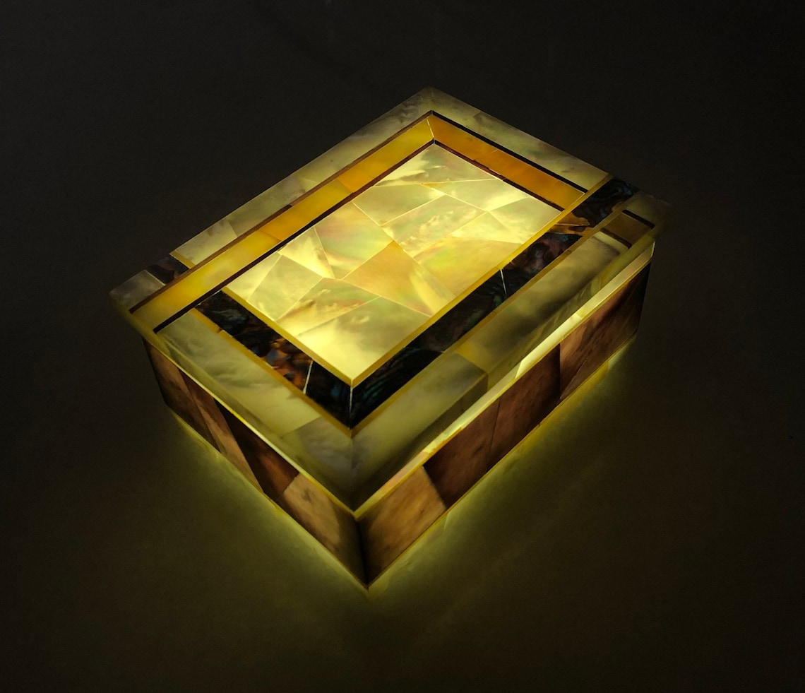Mother of Pearl Inlay Jewellery Box - Etsy