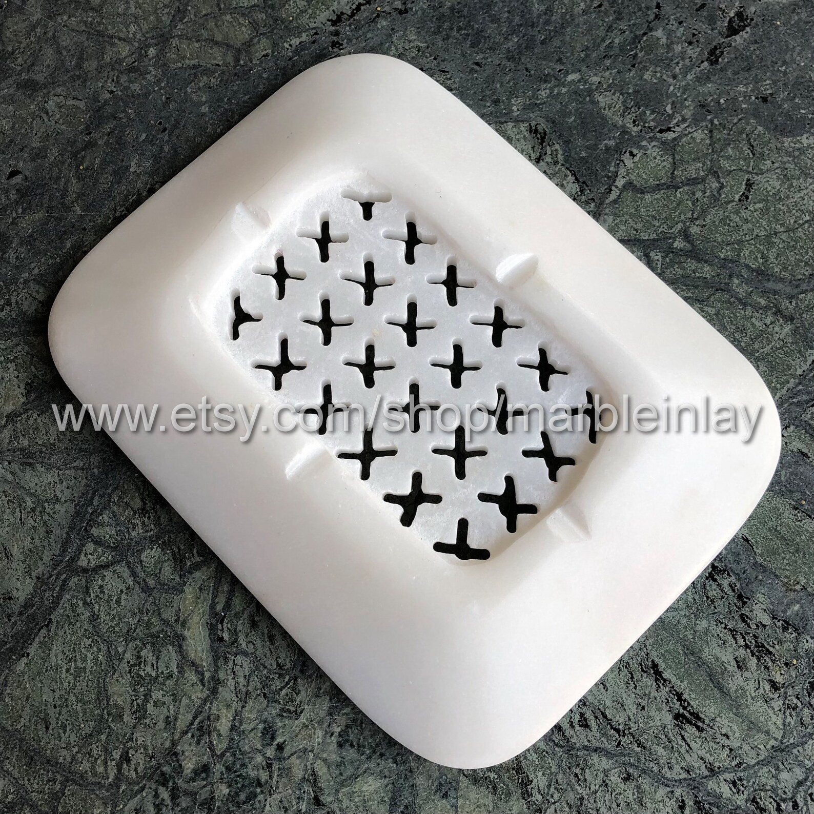 Soap Dish Made of Marble Inlay Handcrafted With Drainage - Etsy