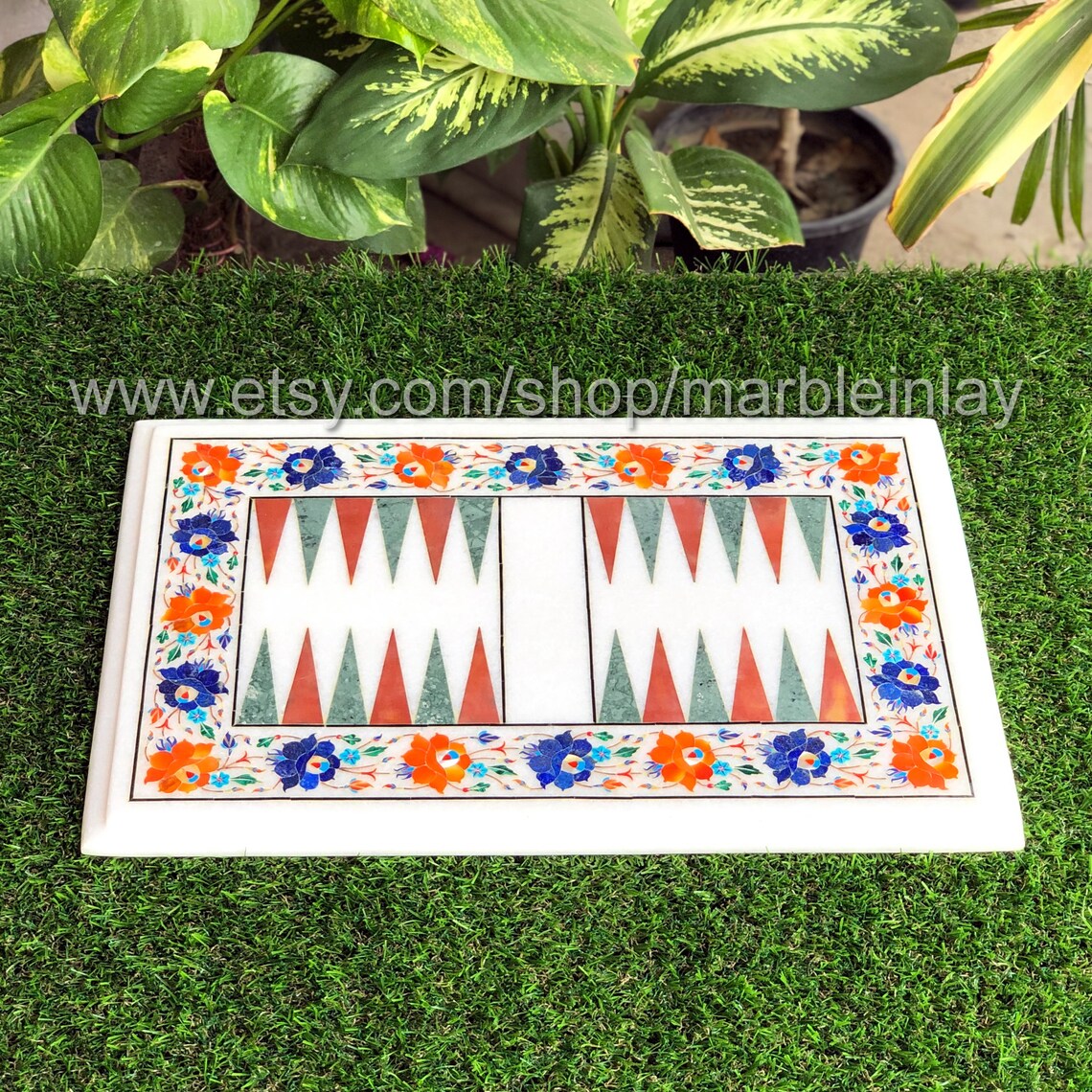 Handmade Backgammon Set Backgammon Board Game Side Table | Etsy