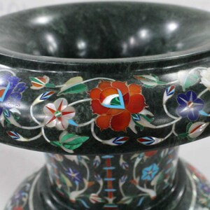 Flower Vase Hand Carved Marble Inlay Flowers Pot Inlaid With ...