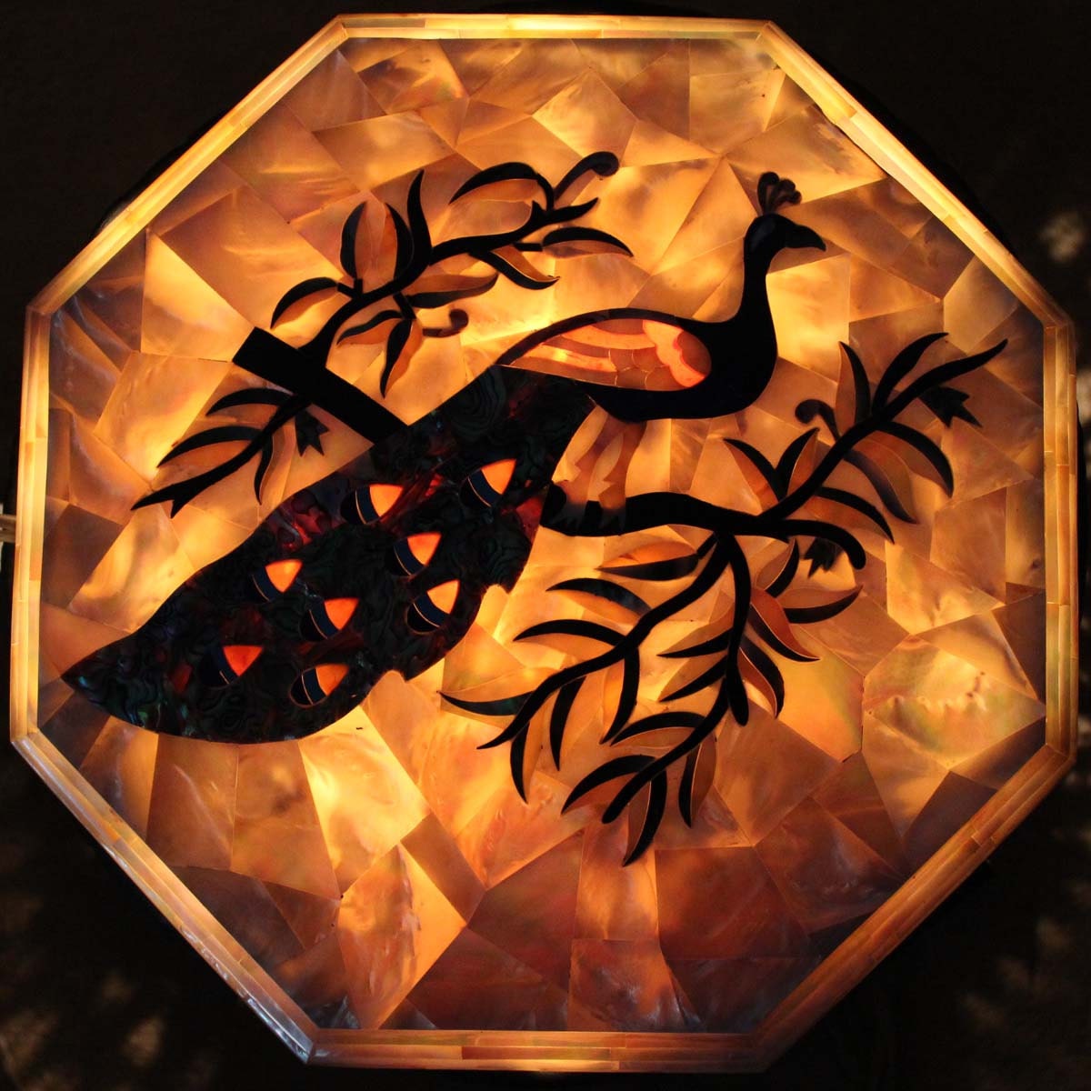 Mother of Pearl Inlay Side Table Marble Corner Table - Etsy UK