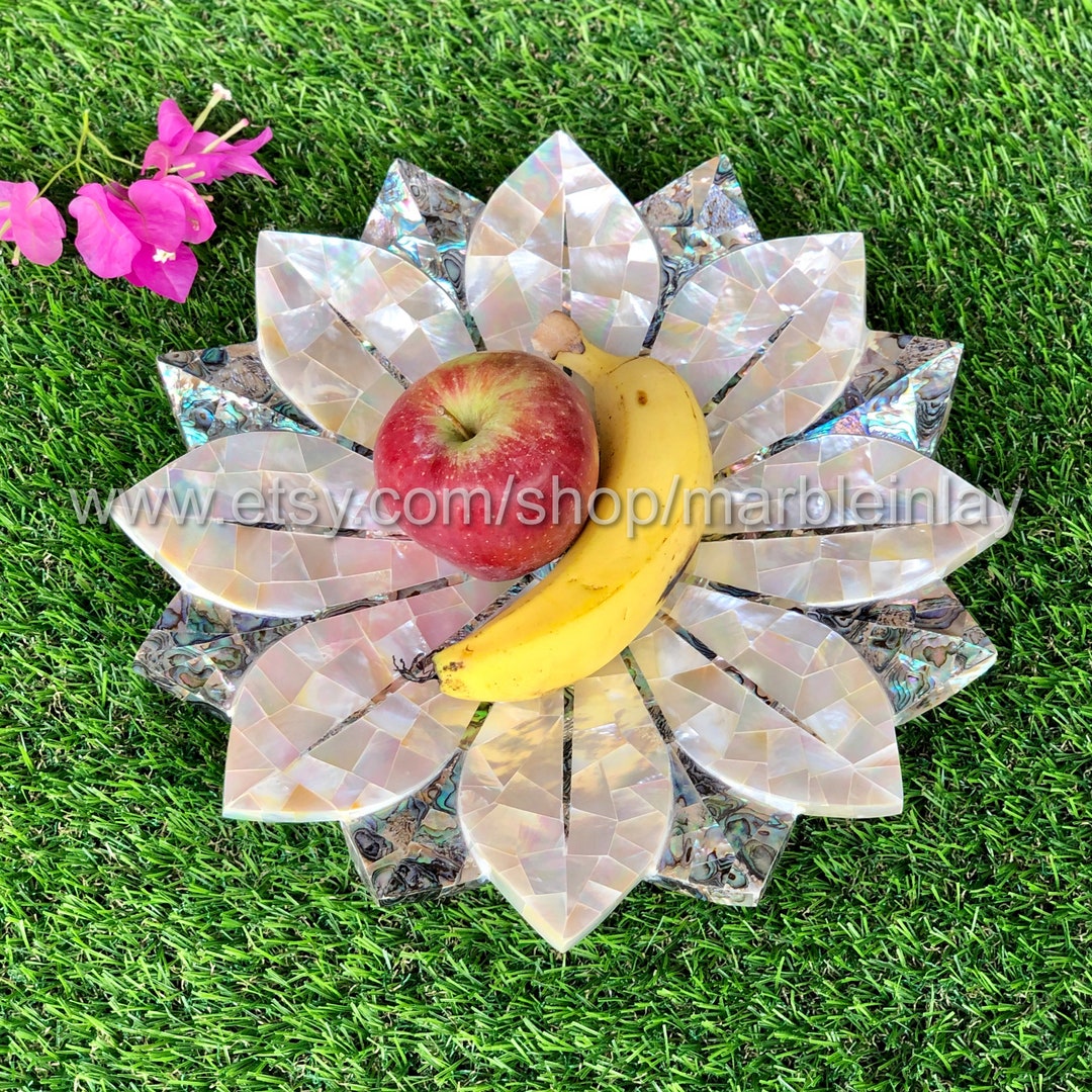 Lotus Pottery Serving Bowl Centerpieces Handmade Fruit Bowl - Etsy