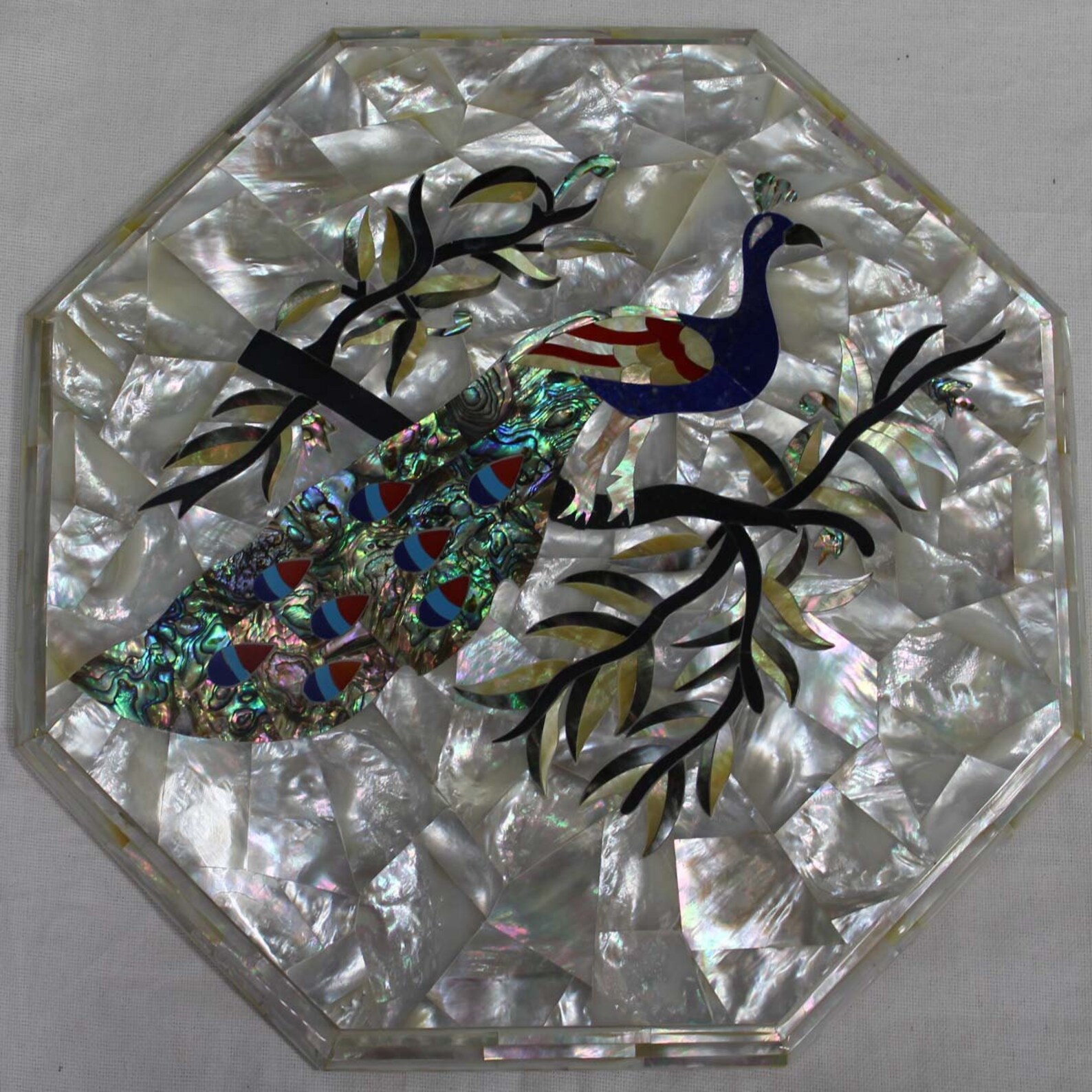 Mother of Pearl Inlay Side Table Marble Corner Table | Etsy