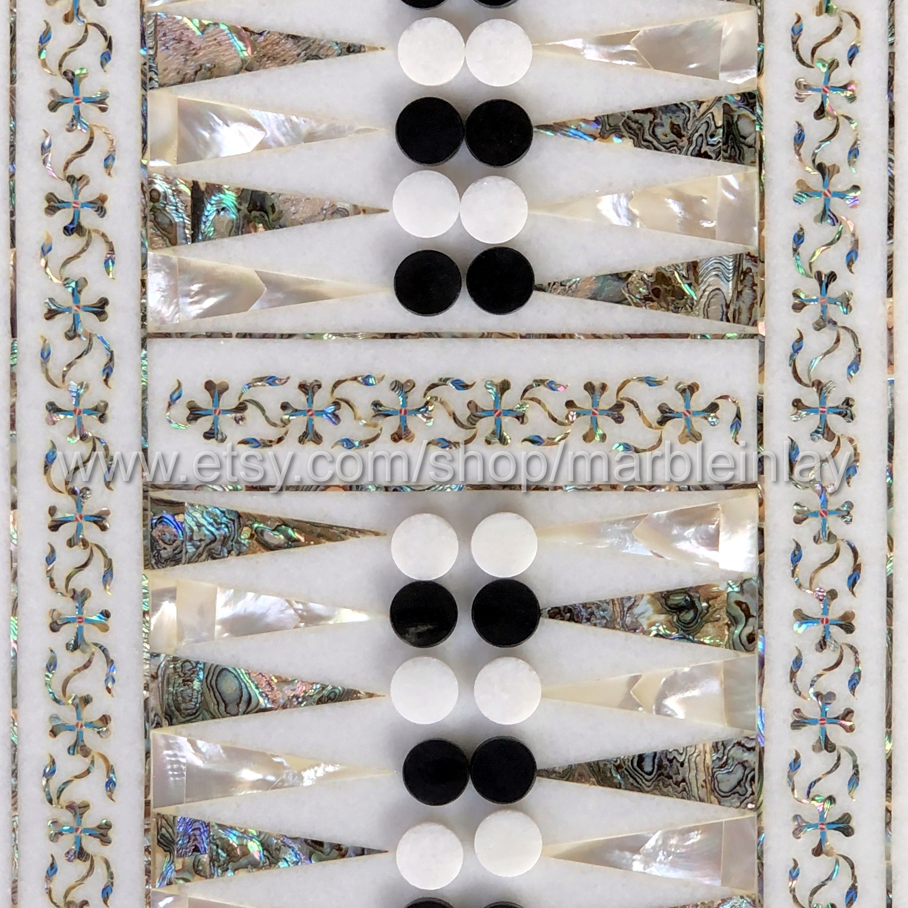 High Quality Handmade Backgammon Set & Checkers Board | Etsy