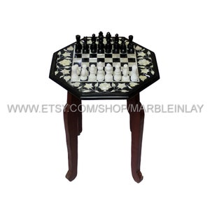 Marble Chess Set With Board Handmade Chess Pieces Christmas Gifts - Etsy