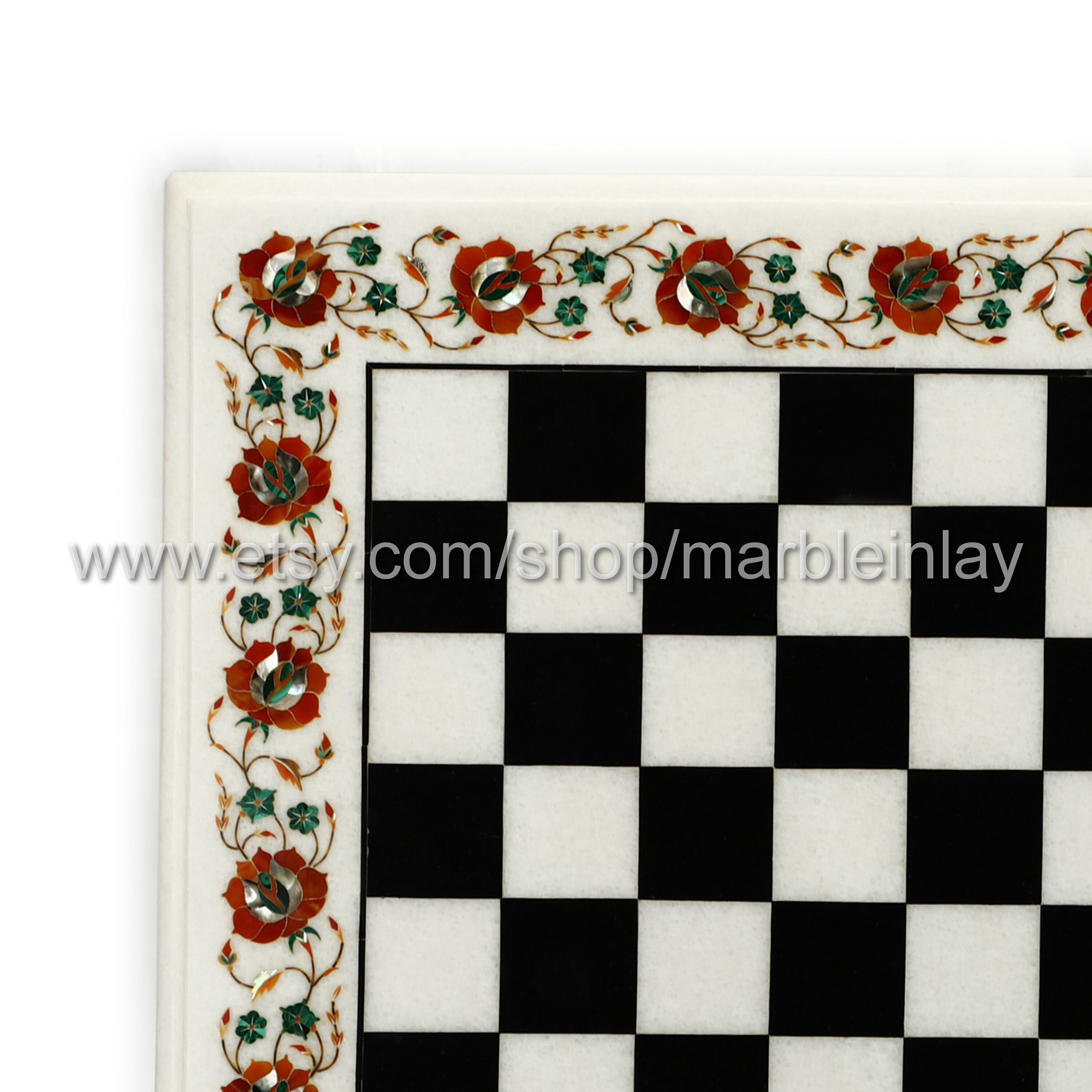 Large Chess Board With Chess Set Living Room Coffee Table | Etsy