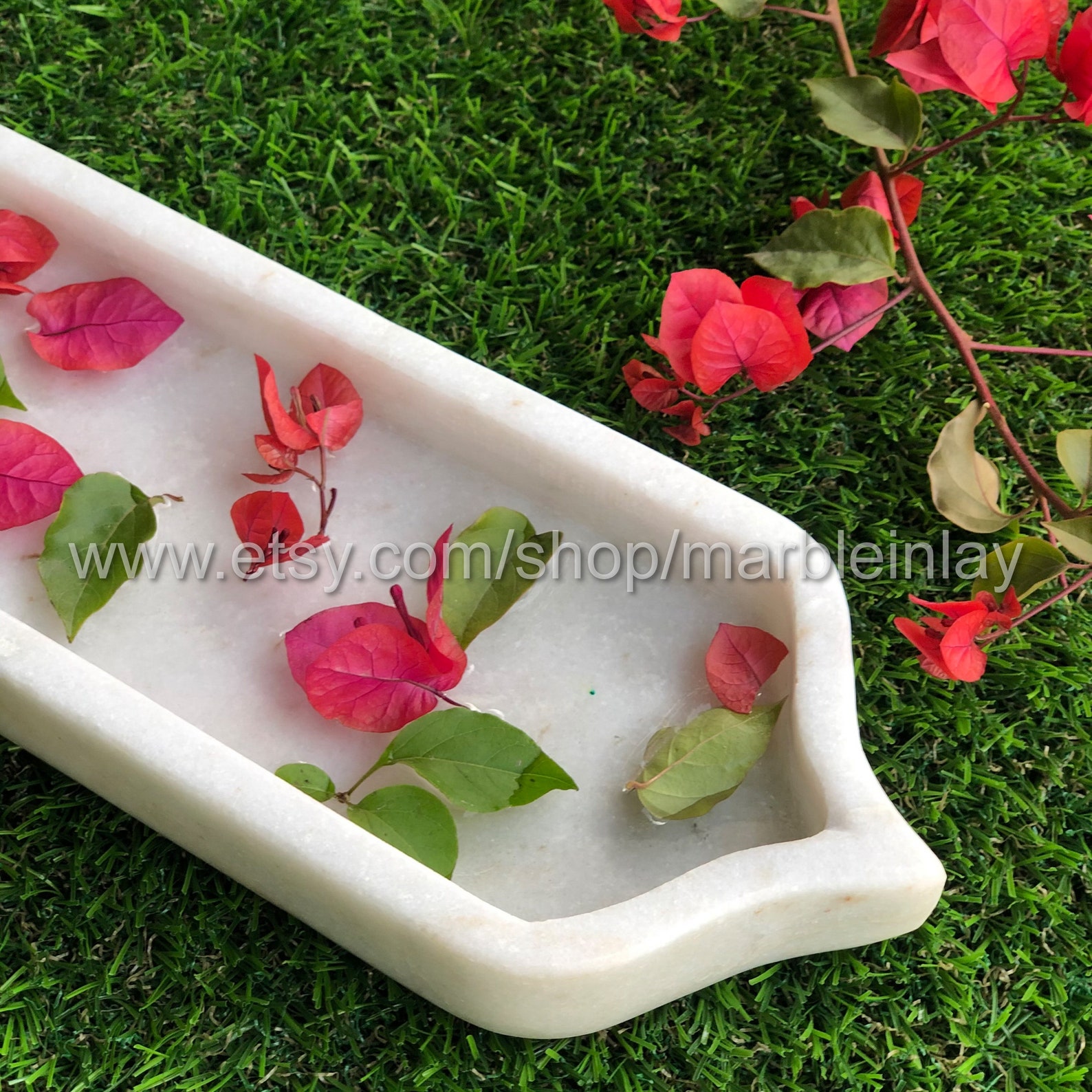 Elegant White Marble Tray Solid Marble Tray for Bathroom or - Etsy