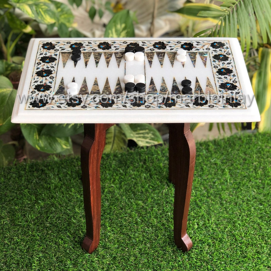 Handmade Marble Backgammon Board Birthday Gift - Etsy