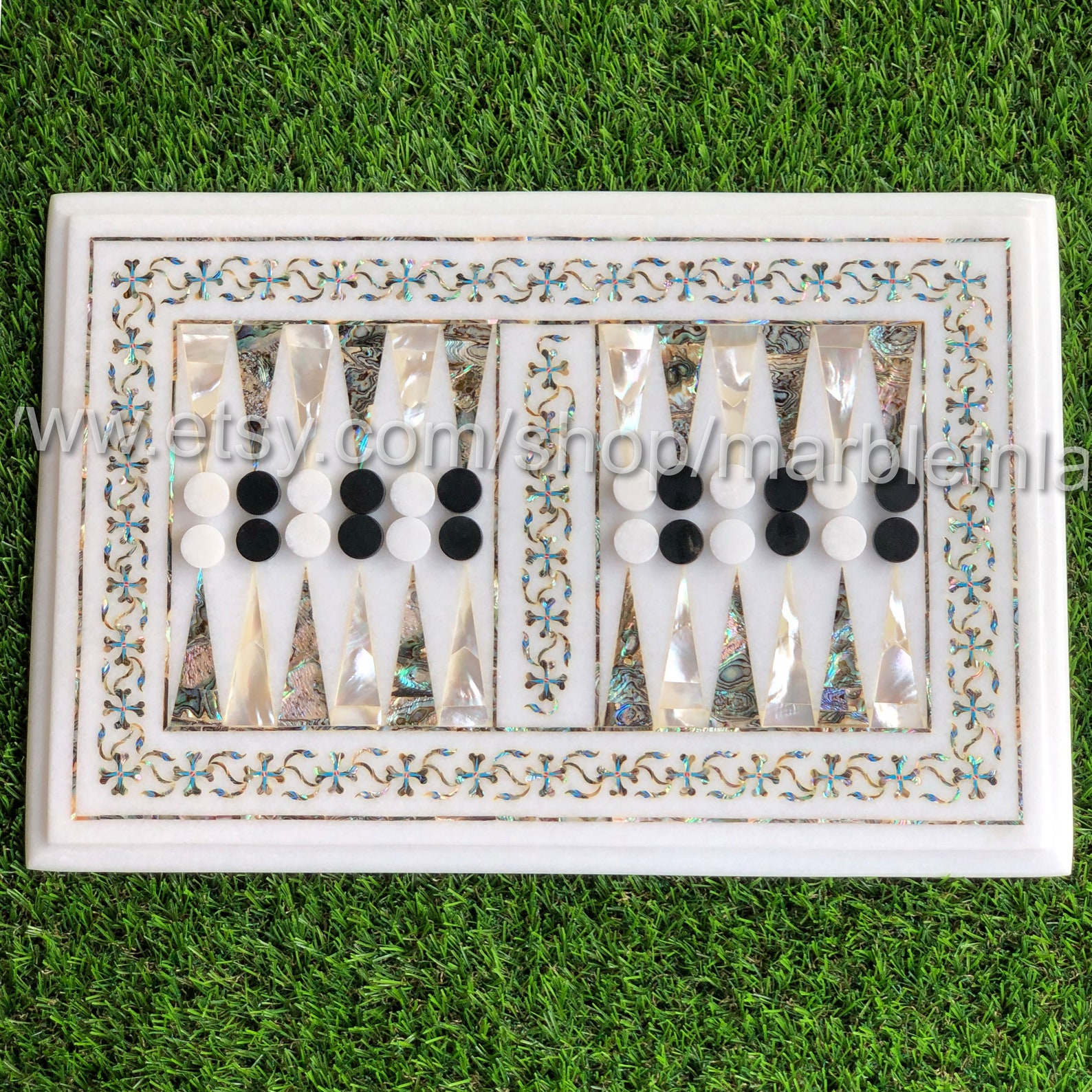 High Quality Handmade Backgammon Set & Checkers Board | Etsy