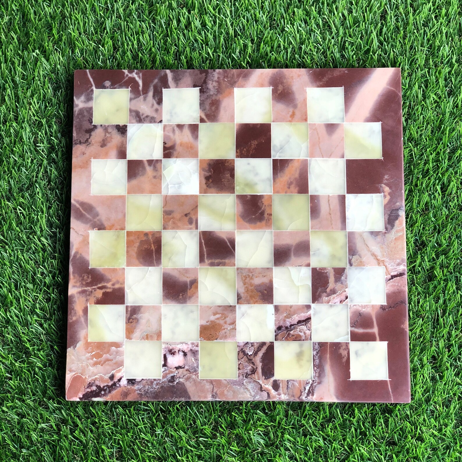 Marble Chess Table With Pieces Set Unique Board Games - Etsy