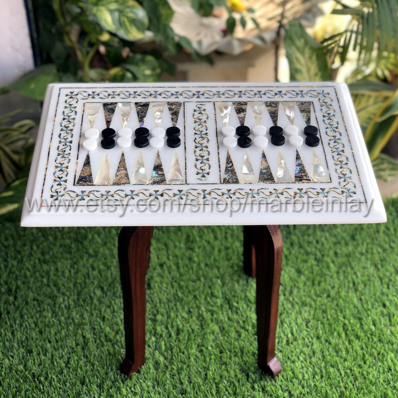 High Quality Handmade Backgammon Set & Checkers Board - Etsy