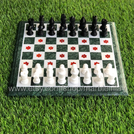 Premium Marble Chess Board With Stone Chess Set Indoor Board - Etsy