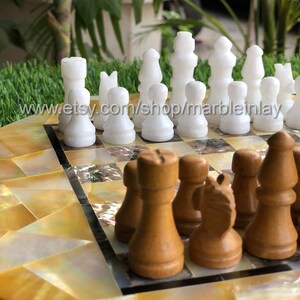 Chess Set Handmade With Chess Board | Etsy