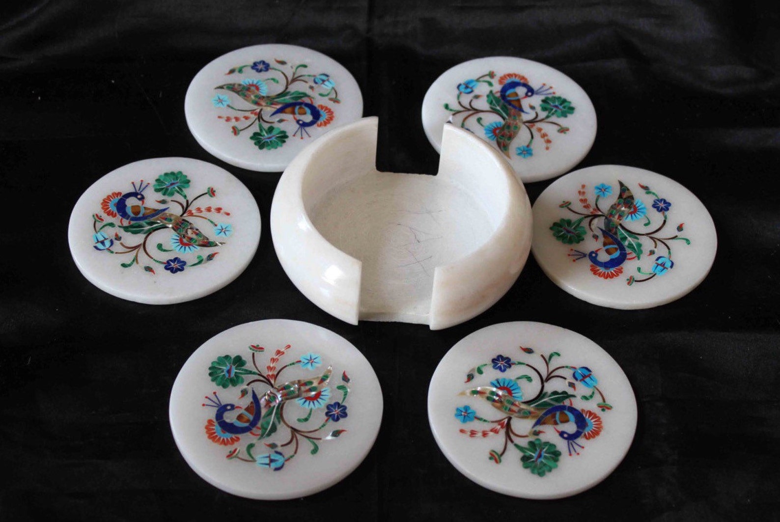 Marble Costers for Drinks - Etsy