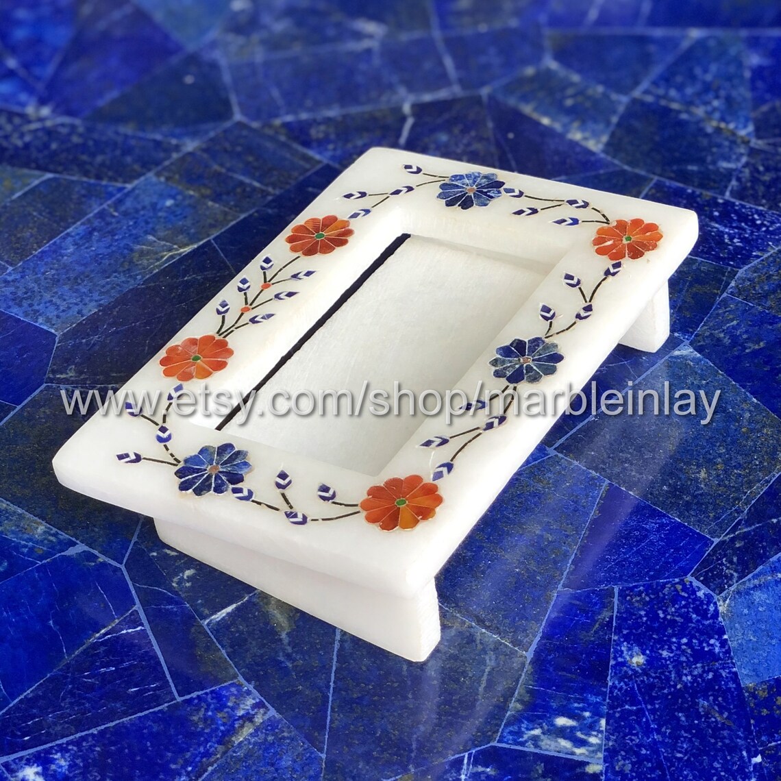 Handmade Marble Inlay Family Picture Photo Frame Set | Etsy