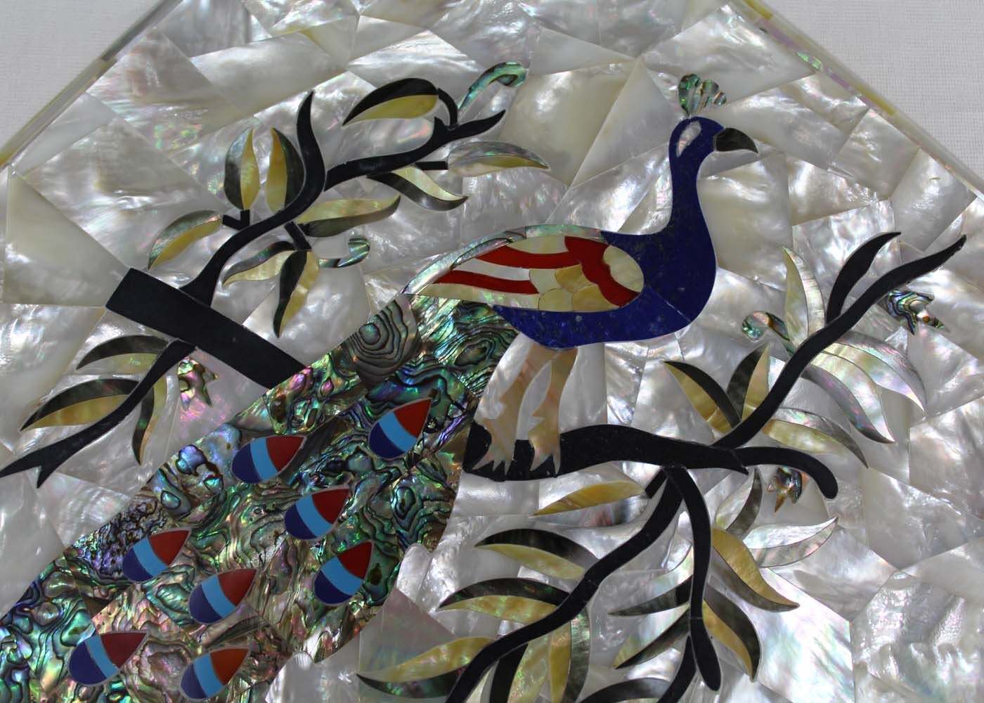 Mother of Pearl Inlay Side Table Marble Corner Table - Etsy UK