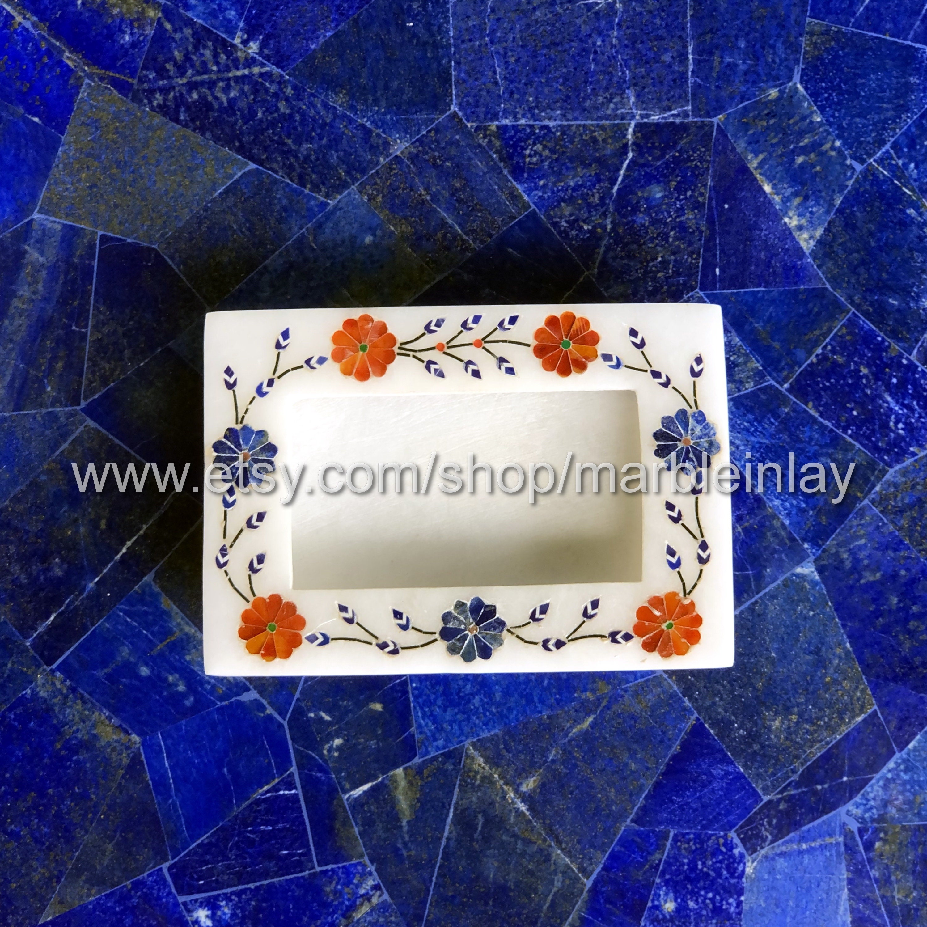 Handmade Marble Inlay Family Picture Photo Frame Set | Etsy