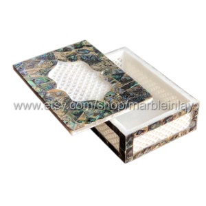 Marble Jewellery Box Abalone Shell Inlay Jewelry Organizer - Etsy