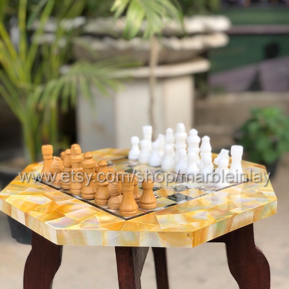 Chess Set Handmade With Chess Board | Etsy