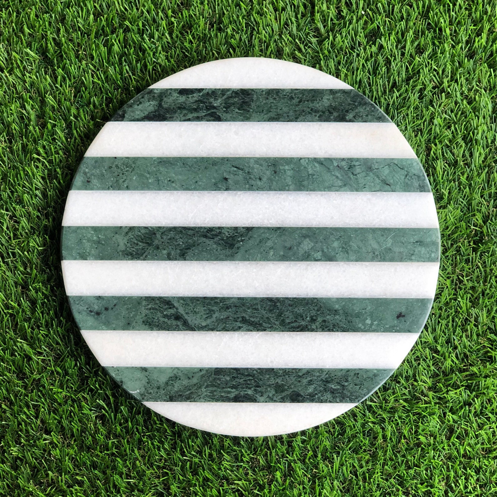 White Marble Corner Table Top Home Decor | Etsy