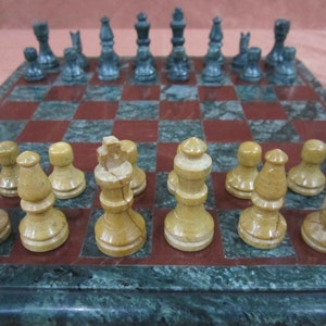 Handmade Marble Chess Sets With Board - Etsy