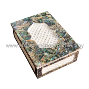 Marble Jewellery Box Abalone Shell Inlay Jewelry Organizer - Etsy