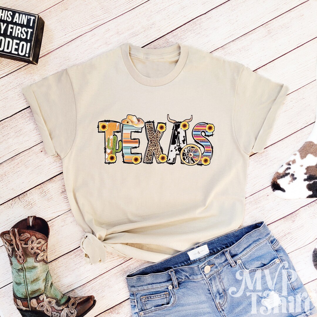Texas Shirt, Texas Map Shirt, Cowboy Shirt, Rodeo Shirt for Women ...