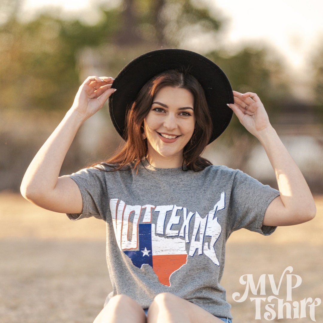 Not Texas Map Shirt, Texas Tshirt, 4th of July Shirts, Texas Flag Shirt ...