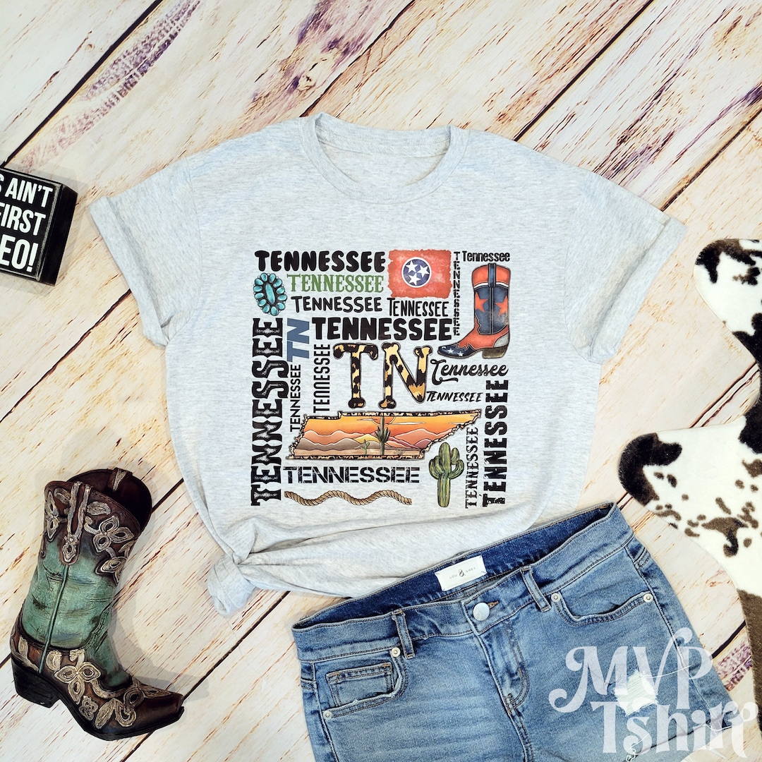 Tennessee Typography Shirt, Tennessee Shirt, Tennessee Pride Homeland ...