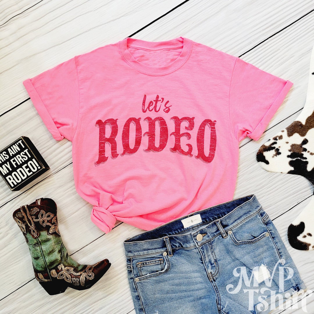 Let's Rodeo Shirt, Wild West Shirt, Rodeo T Shirt, Vintage Cowboy Shirt ...