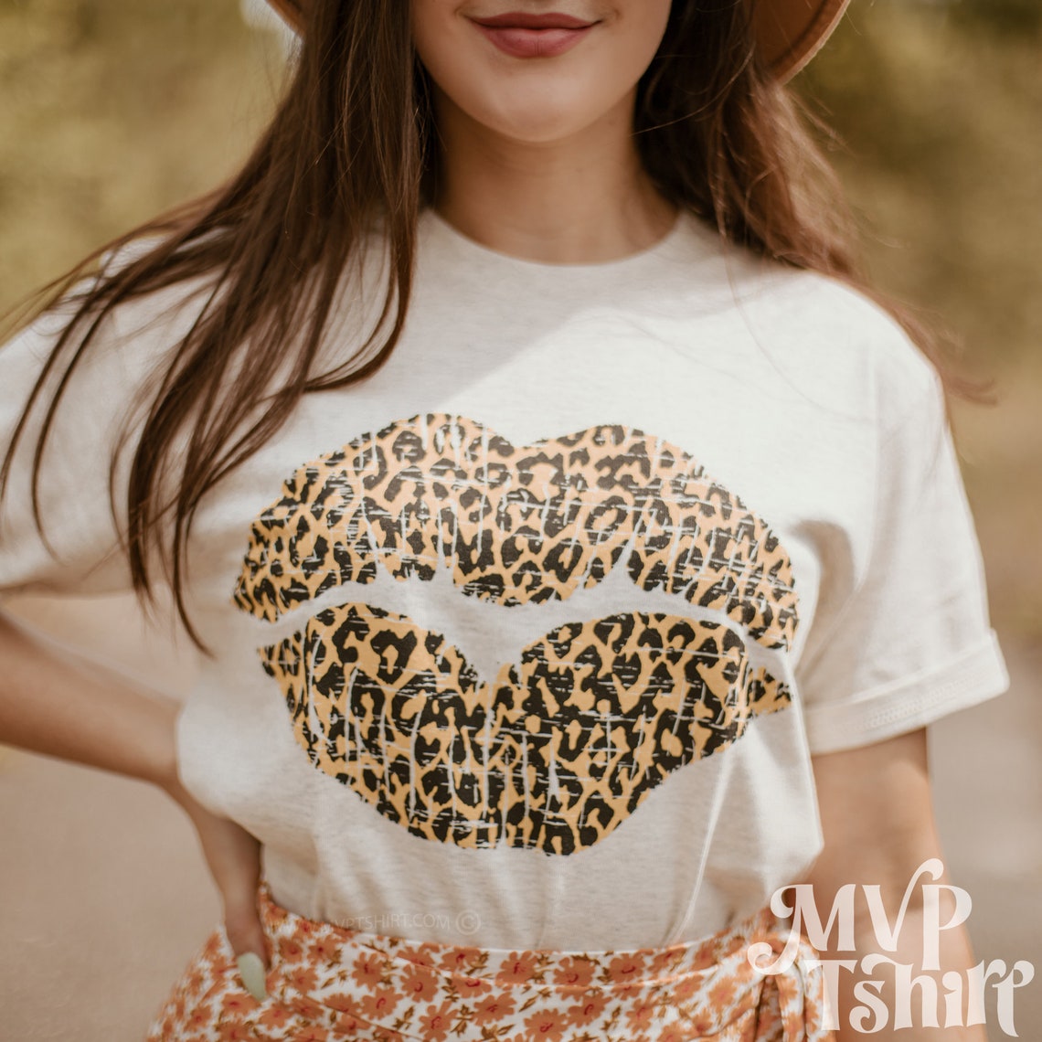 Leopard Lips Shirt Gift for Mom Leopard Print Shirt Tee | Etsy