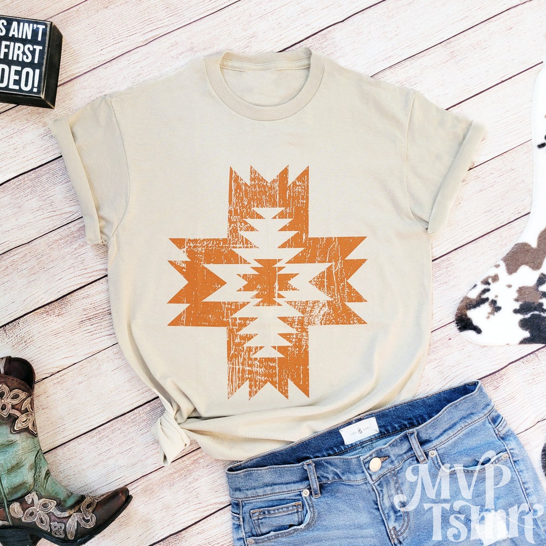 Aztec Shirt, Western Aztec Graphic Tee, Aztec Patterns, Native American ...