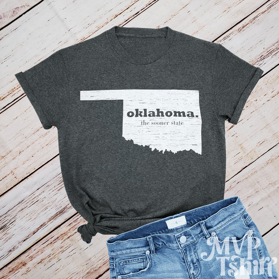 Oklahoma Sooner State Shirt, Moving away gift, Hand screen printed ...