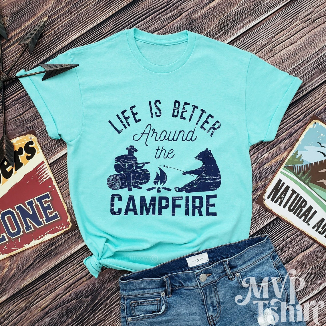 Camping Day Shirt Campfire Shirt Camp Matching Shirts Gift - Etsy