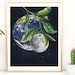 Large Moon Print, Full Moon Print, White on Black Print,realistic Moon ...