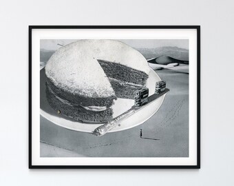 Victoria Sponge Cake Poster, Food Art, Food and Drink Poster, Cake ...