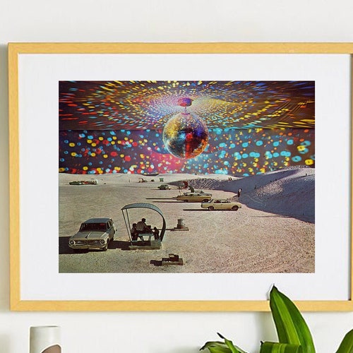 Vintage Disco Ball Poster - Etsy