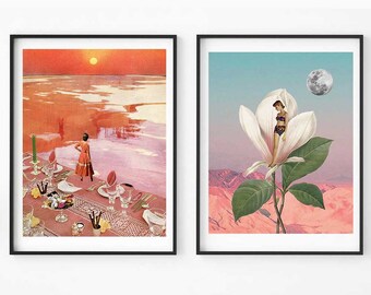 Girly wall art | Etsy