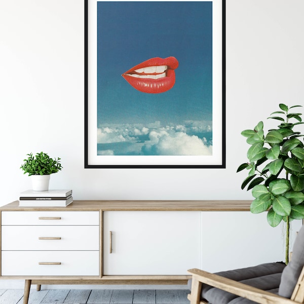 Lips Poster - Etsy UK