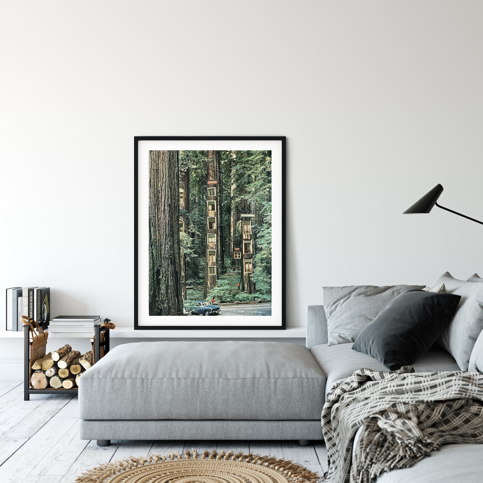 Nature Print Trees Poster Green Wall Decor Woods Surreal - Etsy UK