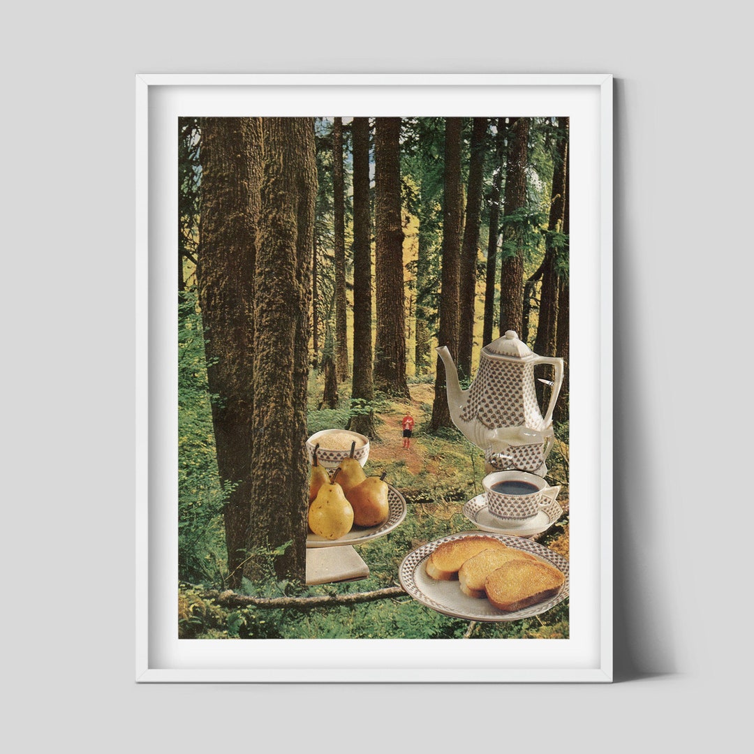 Afternoon Tea Print, Forest Print, Trees Art, Nature Poster - Etsy